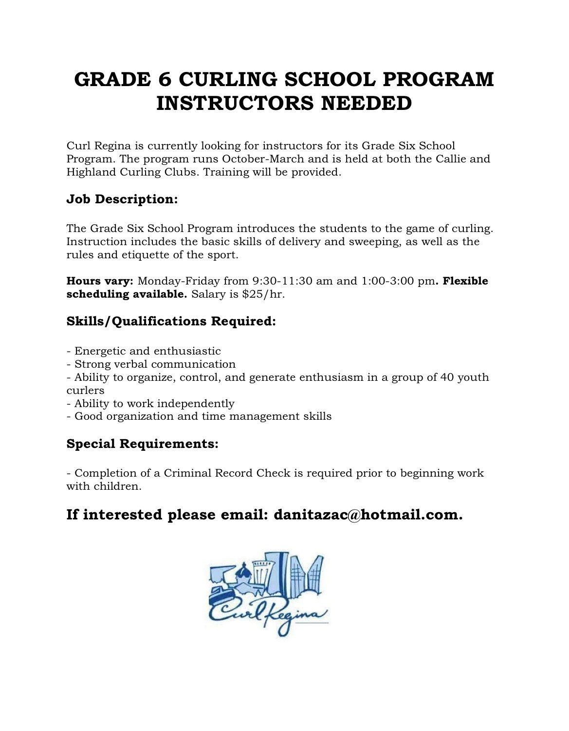 Instructors – Curl Regina